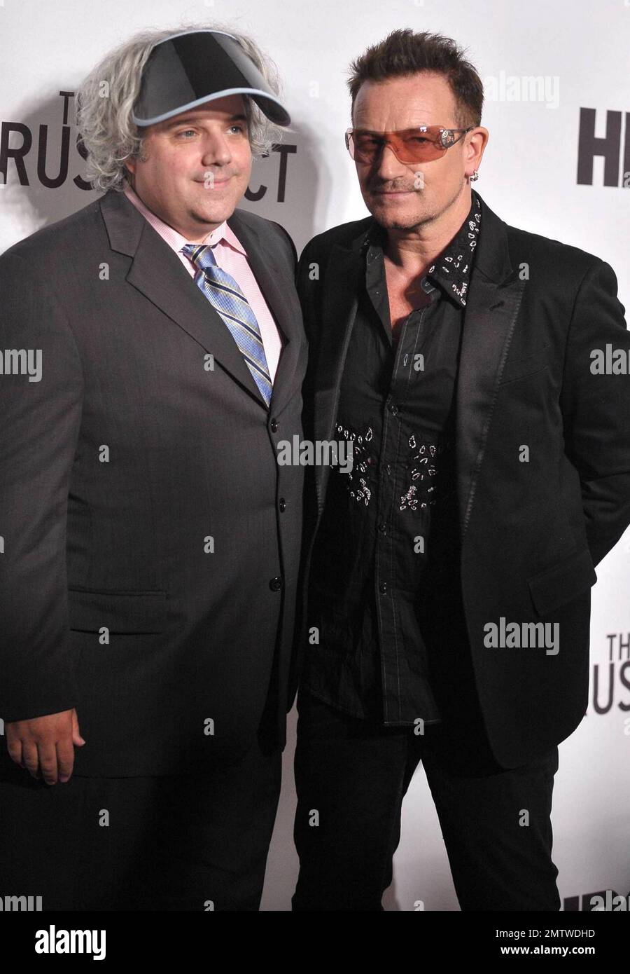 Director Lance Bangs and Bono arrive at The Ace Hotel for the premiere ...