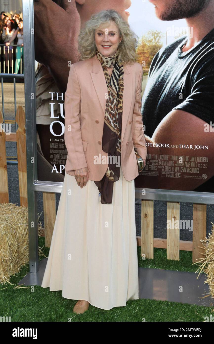 Blythe Danner at the world premiere of "The Lucky One" at Grauman's ...