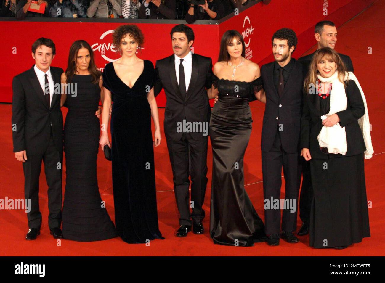 The cast walks the red carpet at the Rome Film Festival premiere of "L ...