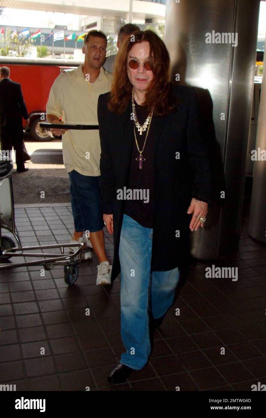 Ozzy, Sharon and Kelly Osbourne, along with Kelly's fiance Luke Worrell ...