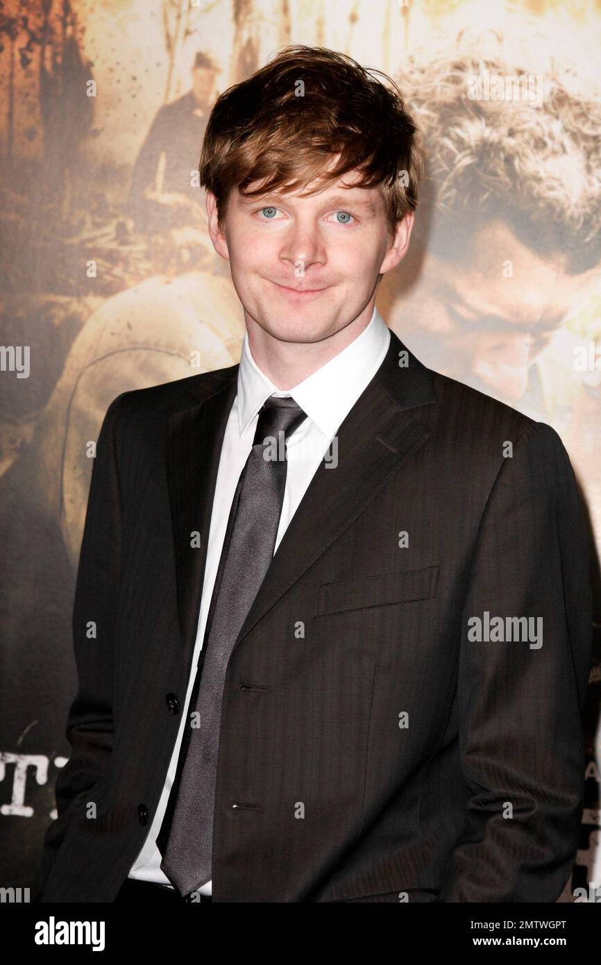 Ben Esler arrives to the premiere of the HBO miniseries, "The Pacific ...