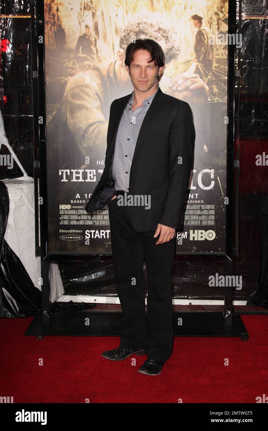 Stephen Moyer arrives to the premiere of the HBO miniseries, "The ...