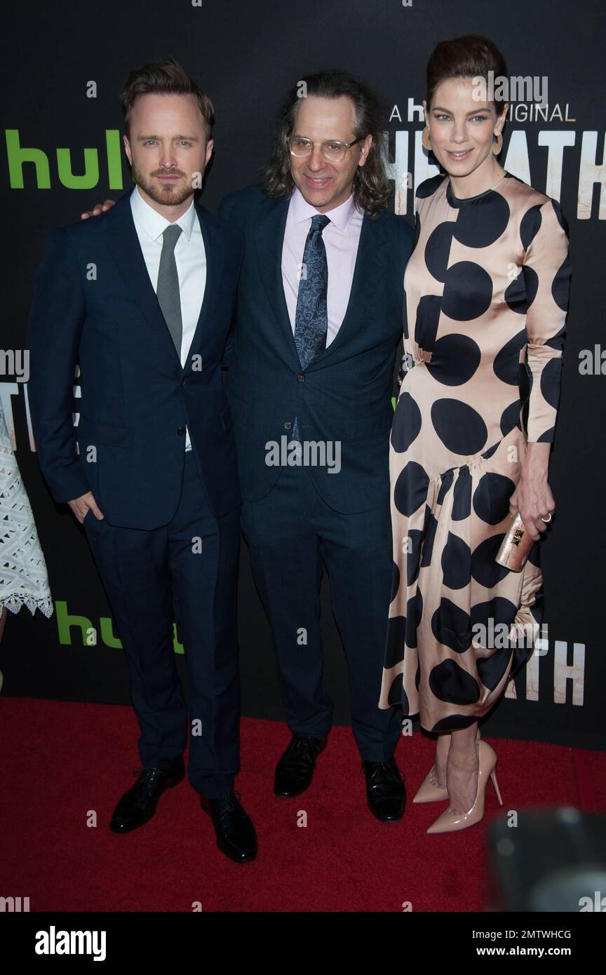 Aaron Paul and Michelle Monaghan attending the Los Angeles premiere of ...