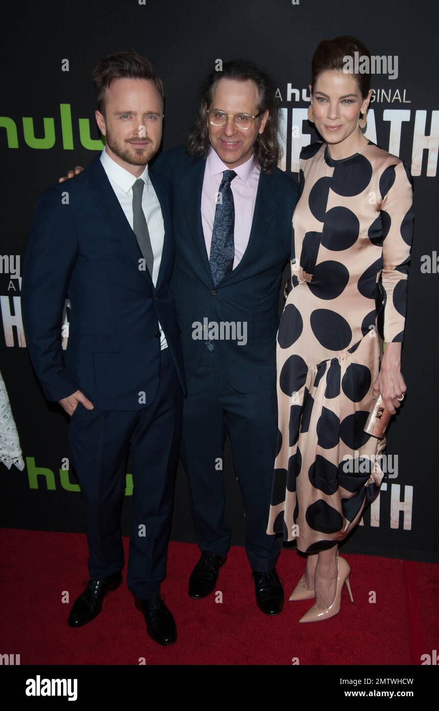 Aaron Paul and Michelle Monaghan attending the Los Angeles premiere of ...