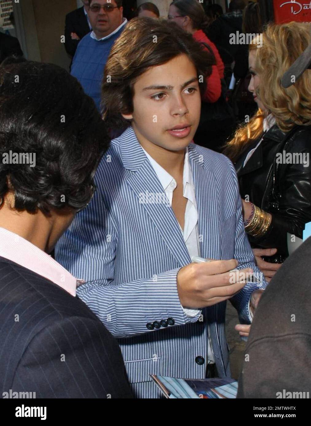 Jake T. Austin arrives to the premiere of the family film "The Perfect ...