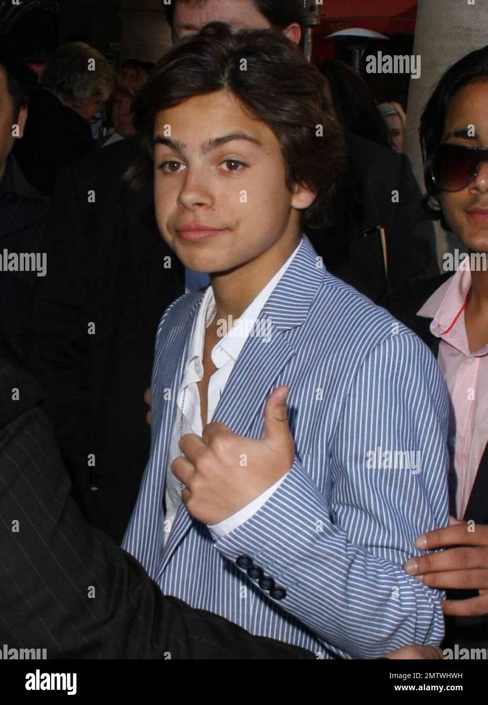 Jake T. Austin arrives to the premiere of the family film "The Perfect ...