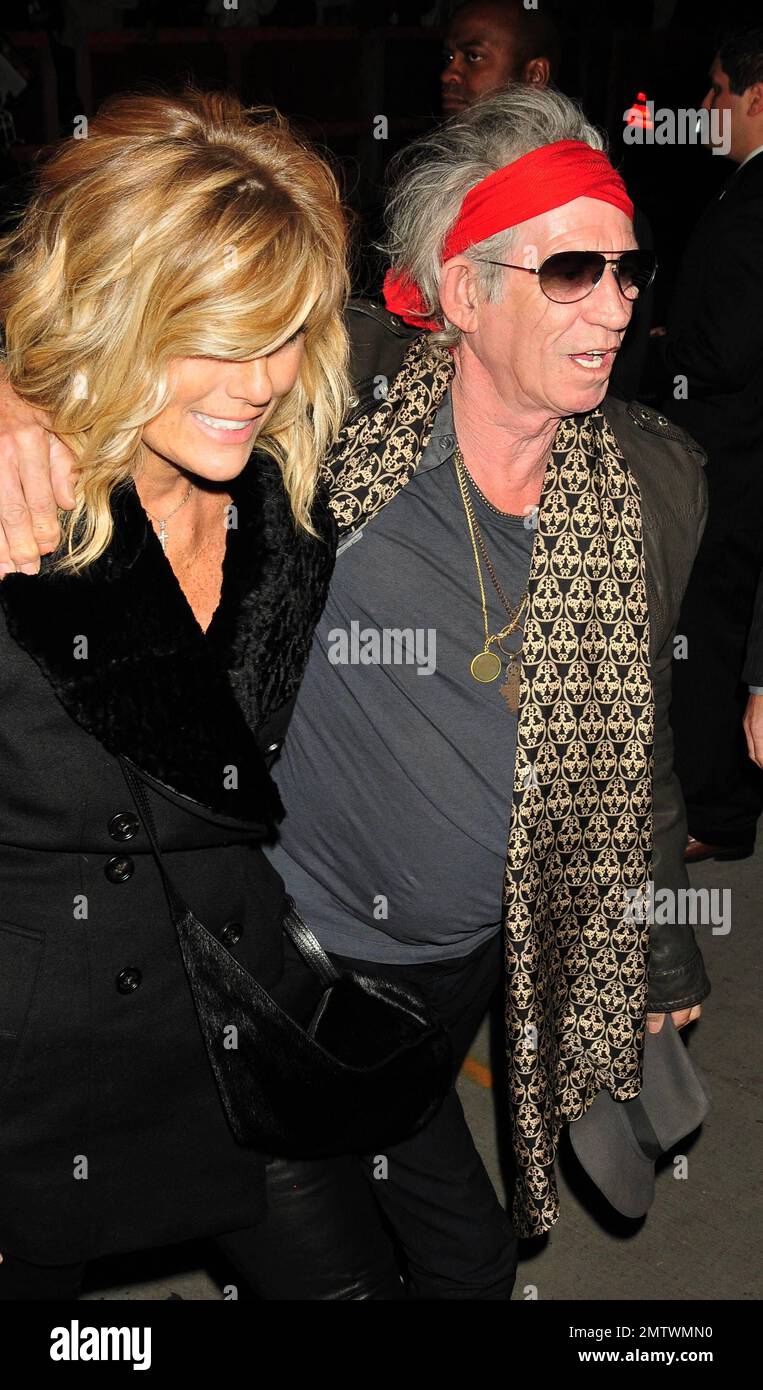 Keith Richards and Patti Hanson at "The Rum Diary" NYC premiere at the ...