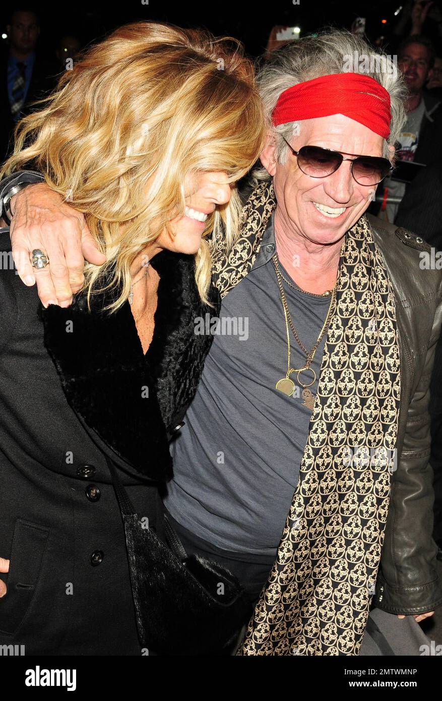 Keith Richards and Patti Hanson at "The Rum Diary" NYC premiere at the ...