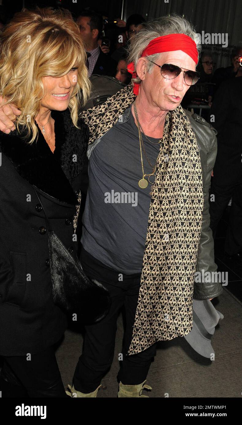 Keith Richards and Patti Hanson at "The Rum Diary" NYC premiere at the ...