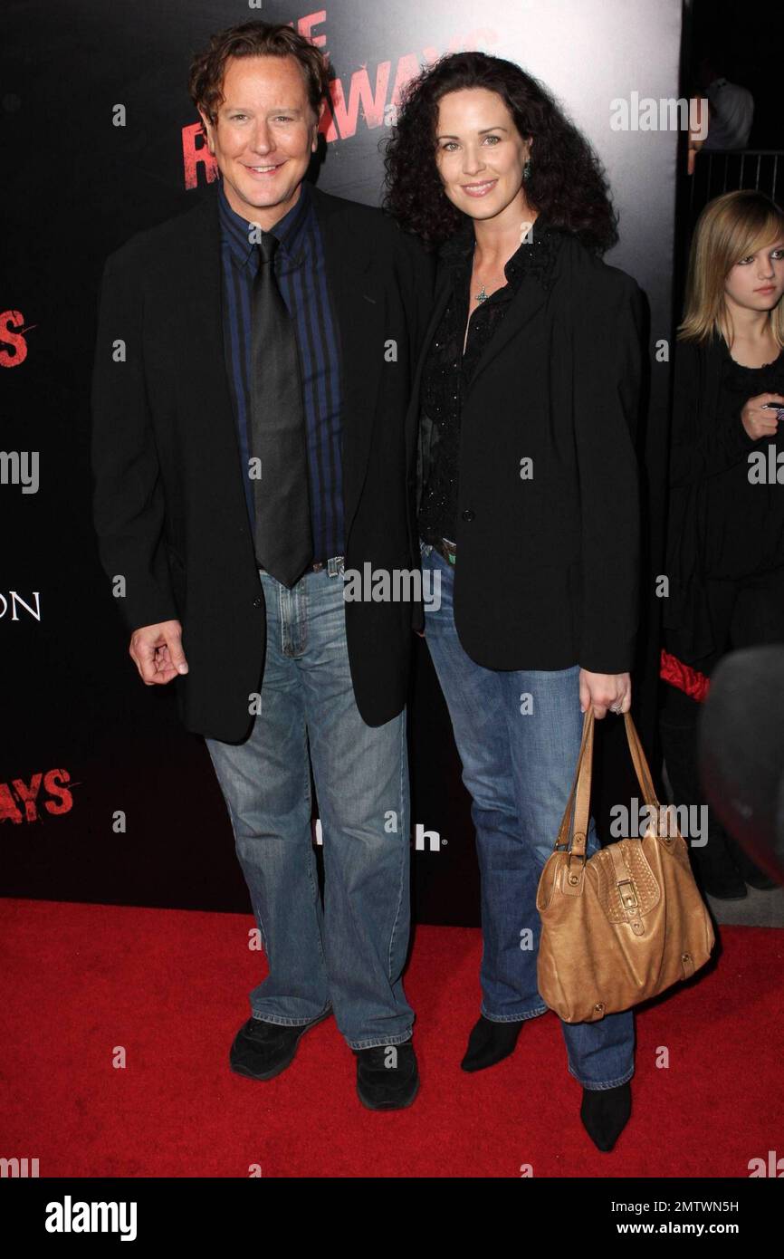 Judge Reinhold and wife Amy Miller walk the red carpet at the premiere ...