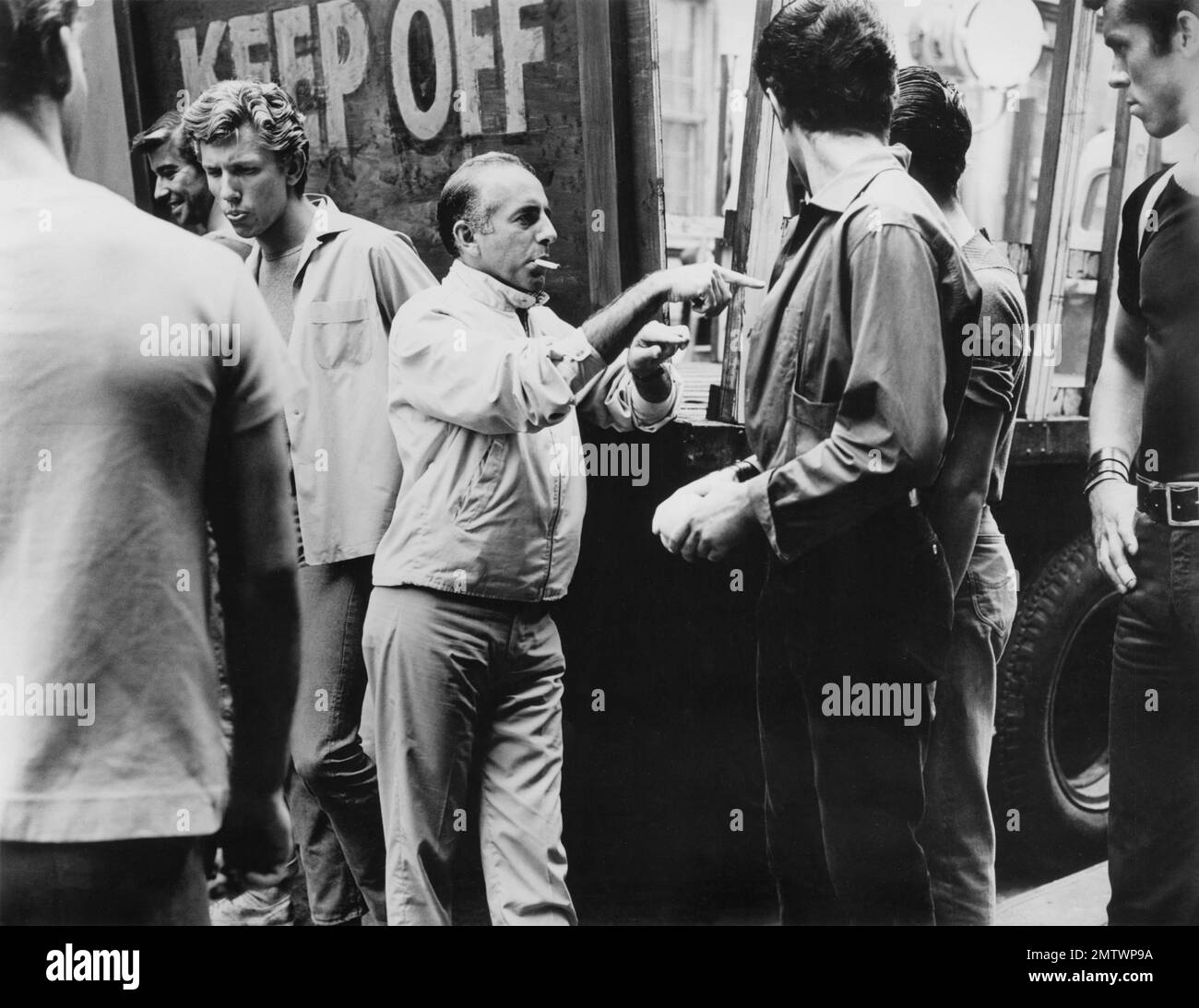 Jerome Robbins on the set of West Side Story 1961, USA Director ...