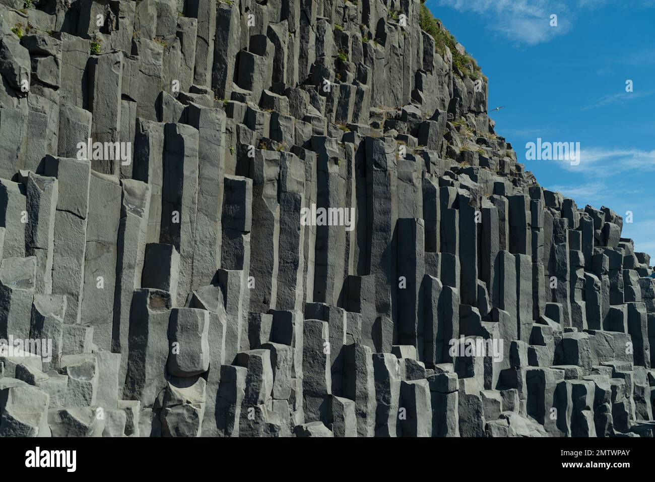 Reynisfjara Black Sand Beach Basalt columns in Iceland Stock Photo - Alamy