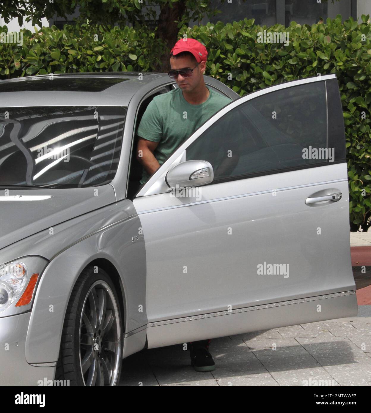 Reality television star Mike 'The Situation' Sorrentino shows off his ...