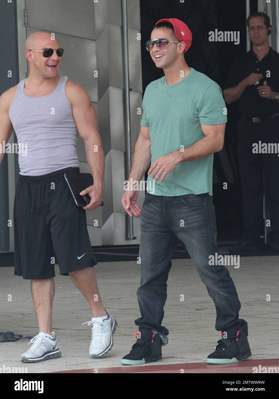 Reality television star Mike 'The Situation' Sorrentino shows off his ...