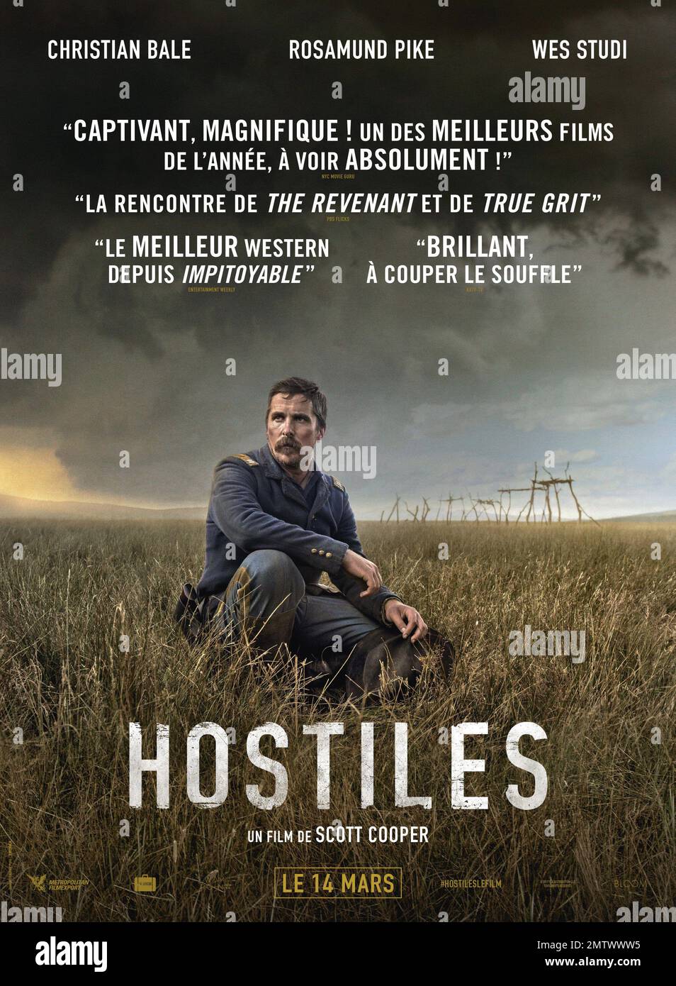 Hostiles Year : 2017 USA Director : Scott Cooper Christian Bale French ...