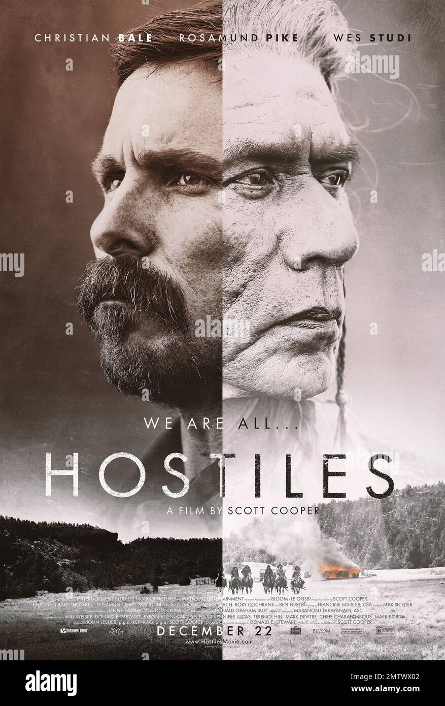 Hostiles Year : 2017 USA Director : Scott Cooper Christian Bale, Wes ...
