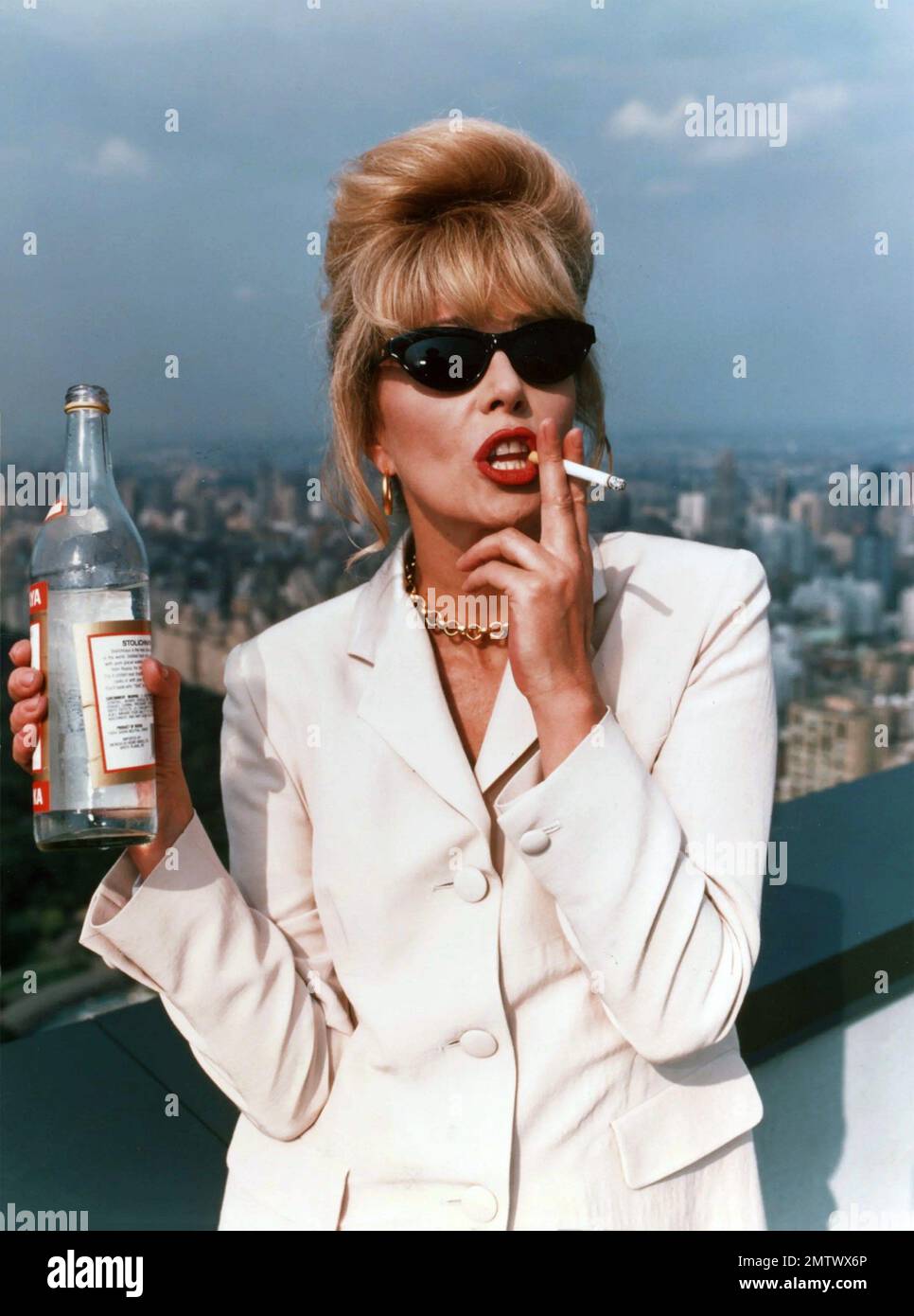 Joanna lumley absolutely fabulous 1995 hi-res stock photography and ...