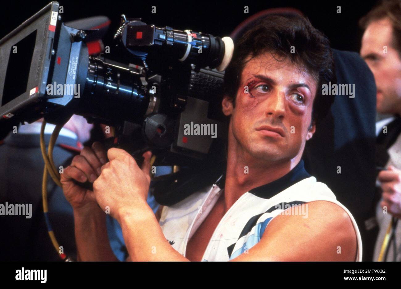 1985 usa director sylvester stallone shooting picture hi-res stock ...