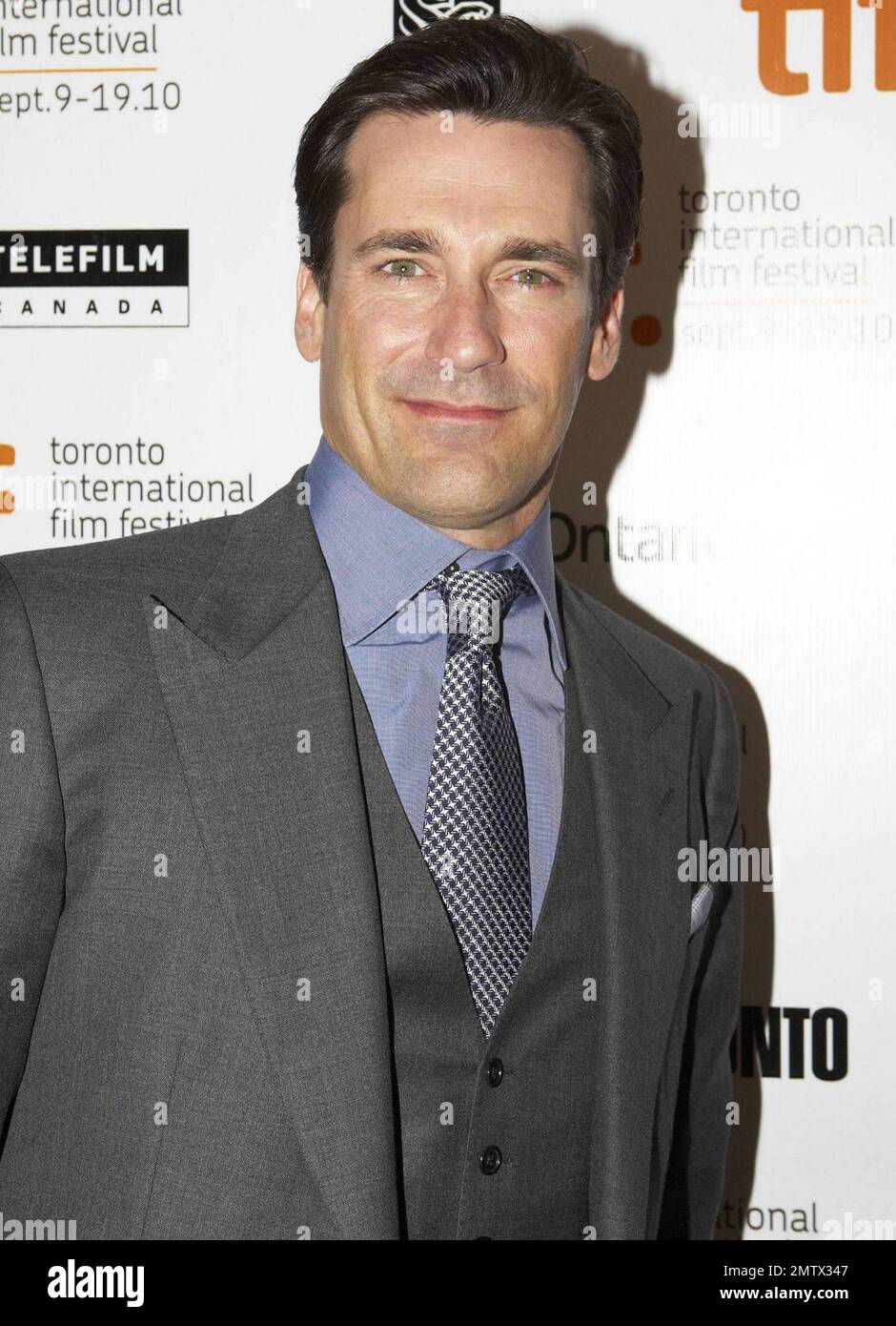Jon Hamm arrives at the premiere of Warner Bros. "The Town", directed ...