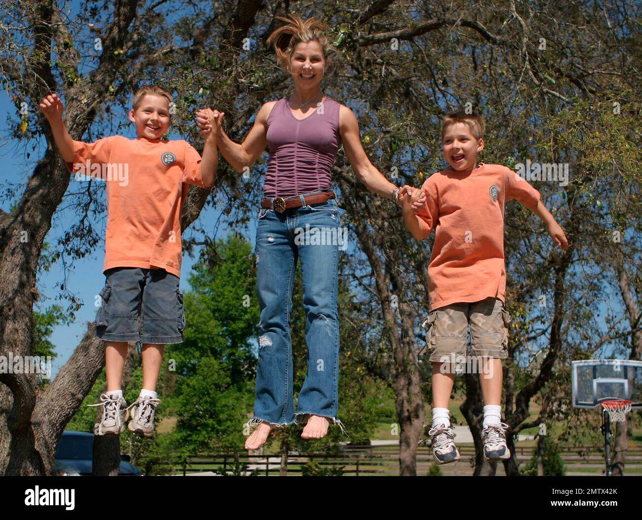 Exclusive!! Michele Waitman and her sons, Zach, blue shorts and Jacob ...