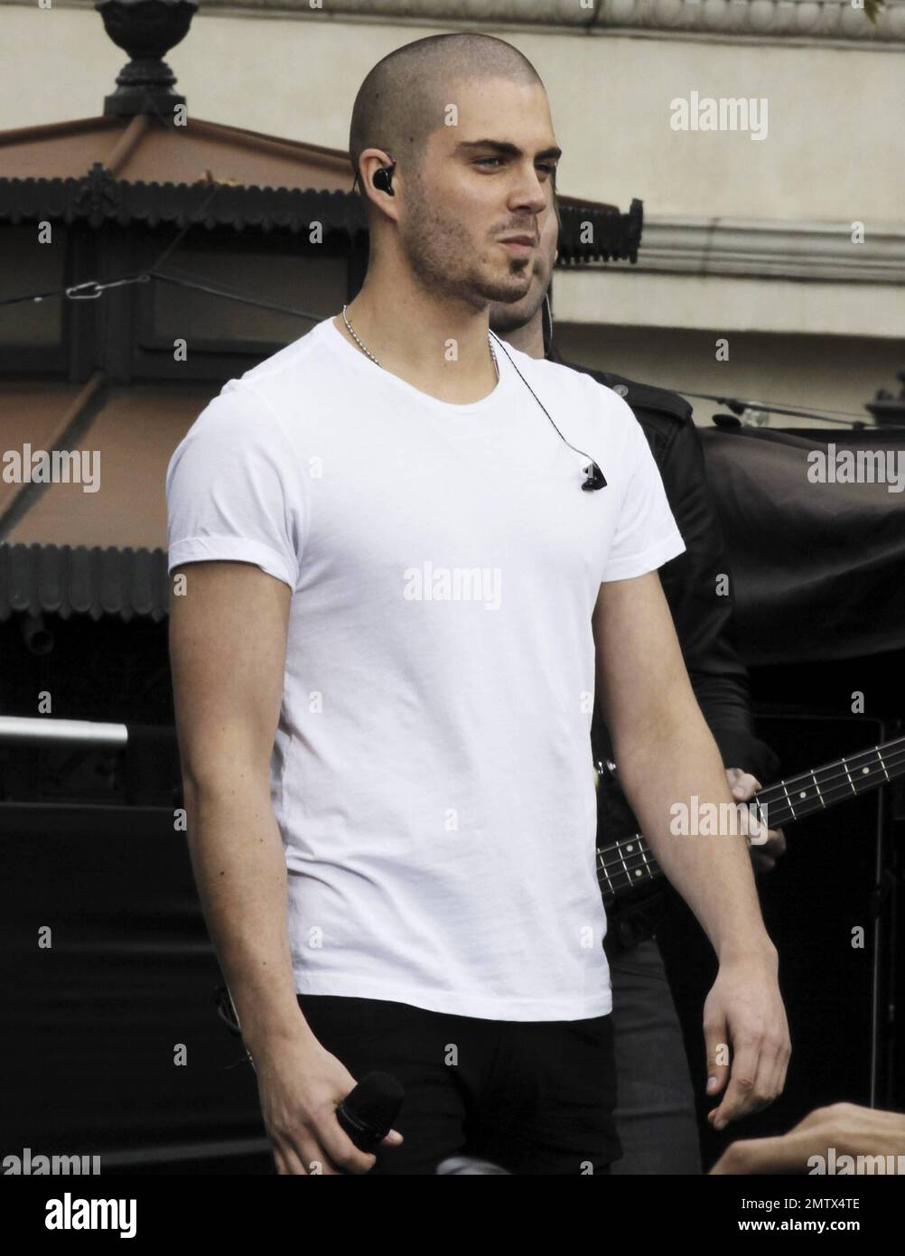 Max George of the boy band 'The Wanted' performs live at The Grove ...