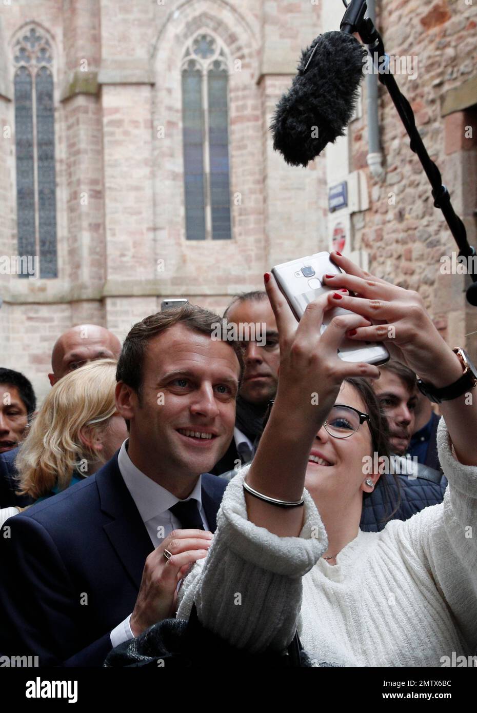 French independent centrist presidential candidate Emmanuel Macron ...