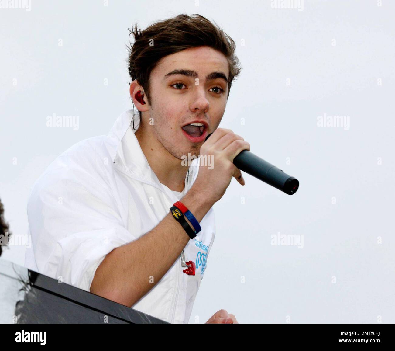 Nathan Sykes of the pop group The Wanted at Tower Bridge in Potters ...