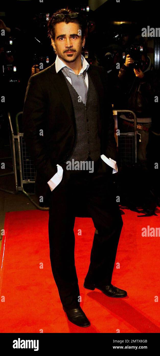 Colin Farrell at the UK premiere of "The Way Back" at The Curzon ...