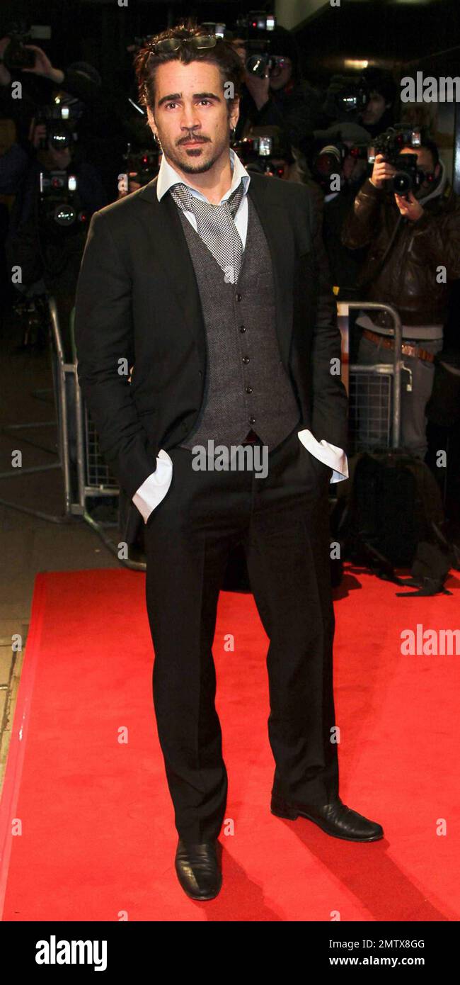 Colin Farrell at the UK premiere of "The Way Back" at The Curzon ...