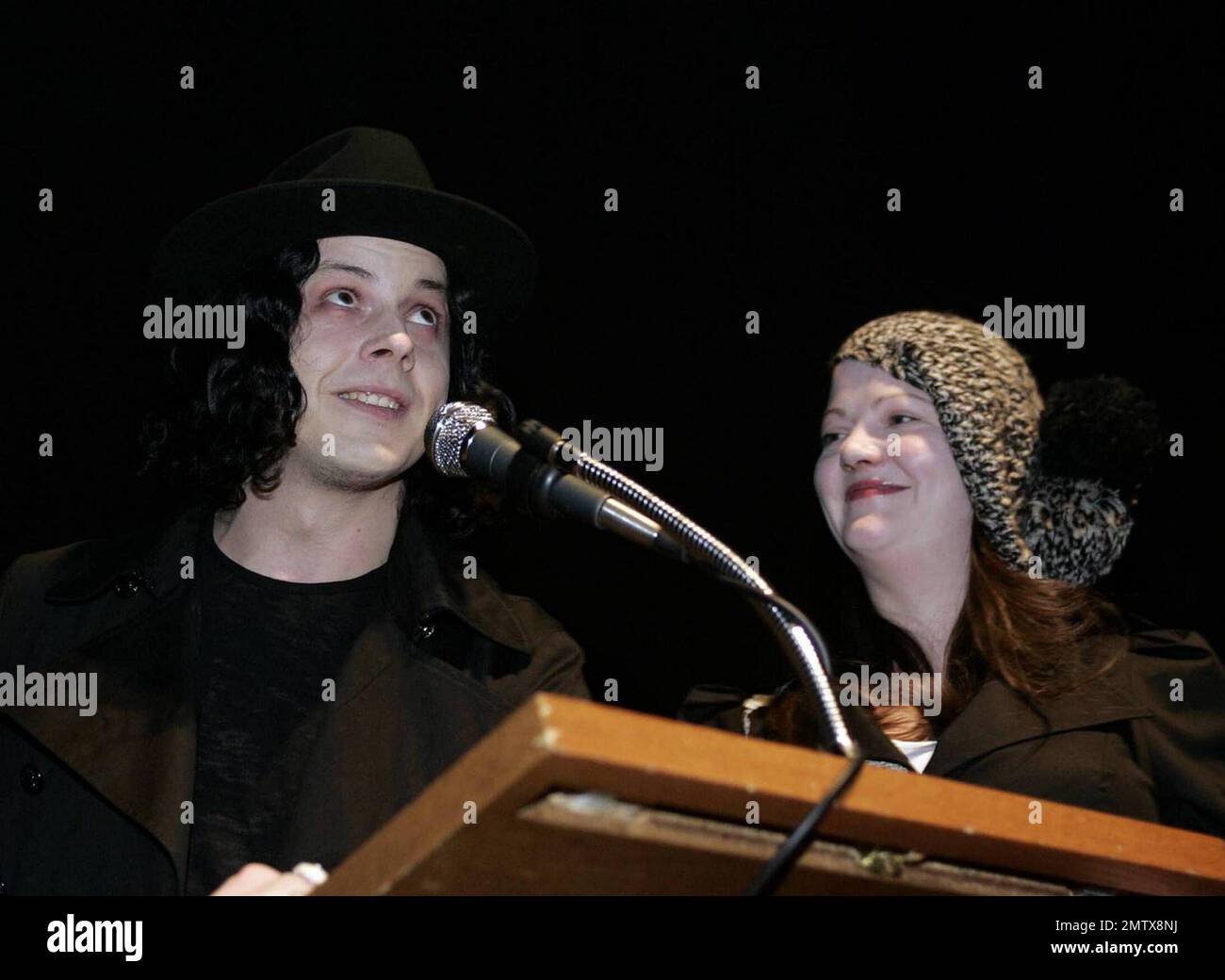 Jack and Meg White attend The White Stripes: Under Great White Northern ...