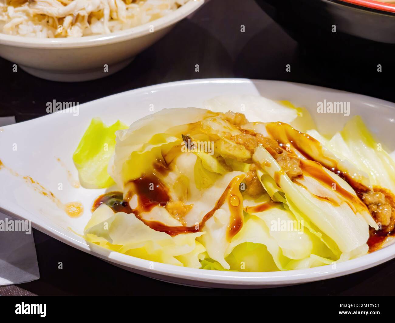 Close up shot of fried vegetable at Taipei, Taiwan Stock Photo - Alamy