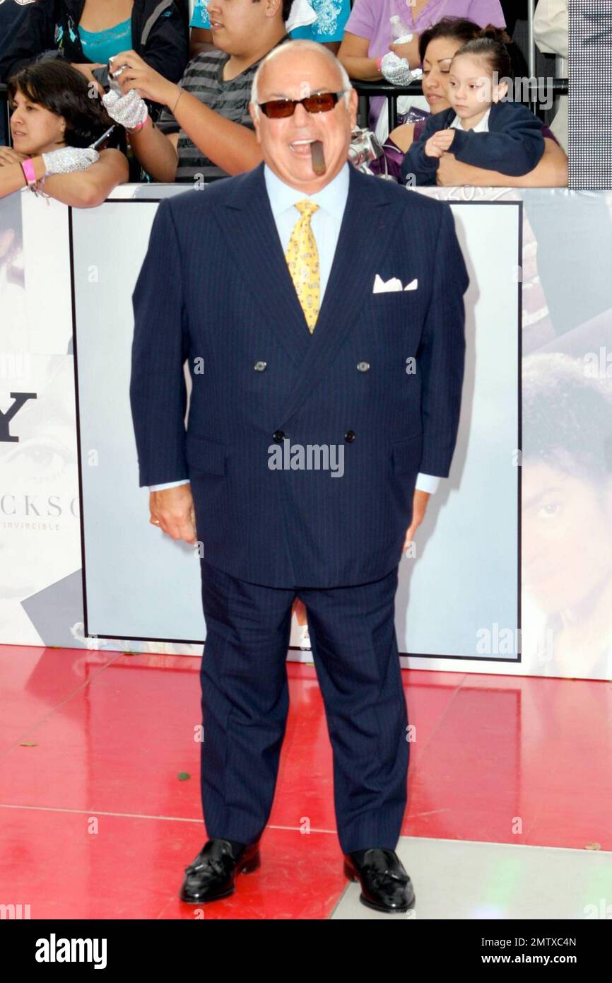 Frank DiLeo at the premiere of Michael Jackson's This Is It at the ...