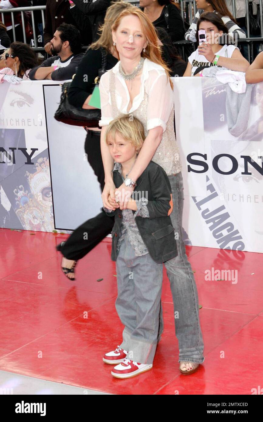 Anne Heche and Home Heche Lafoon at the premiere of Michael Jackson's ...