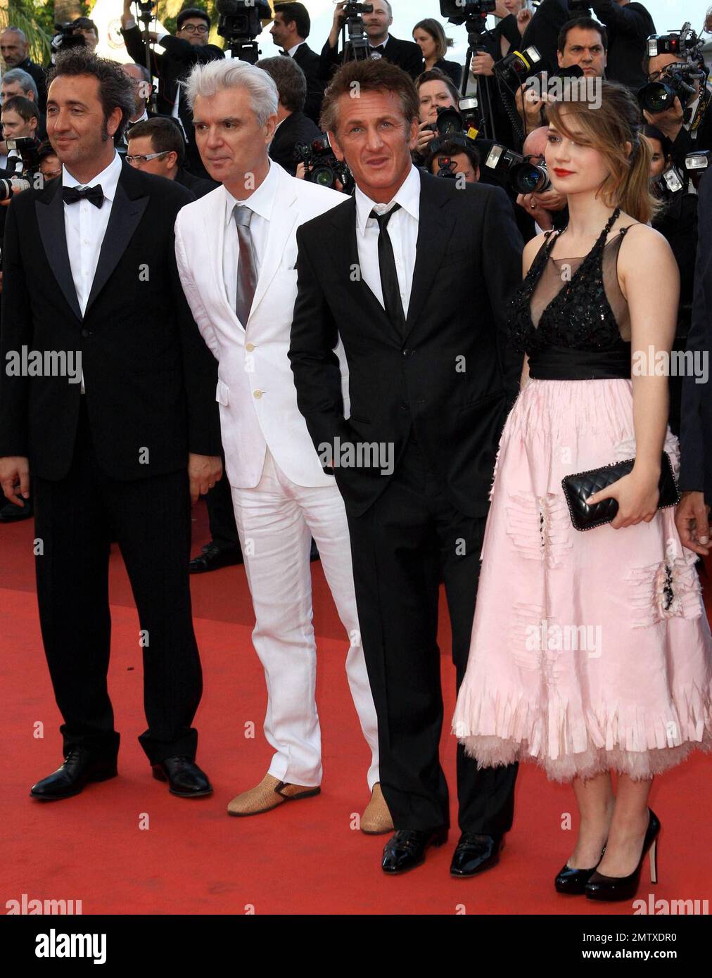 Sean Penn and Eve Hewson at the premiere of "This Must Be the Place ...