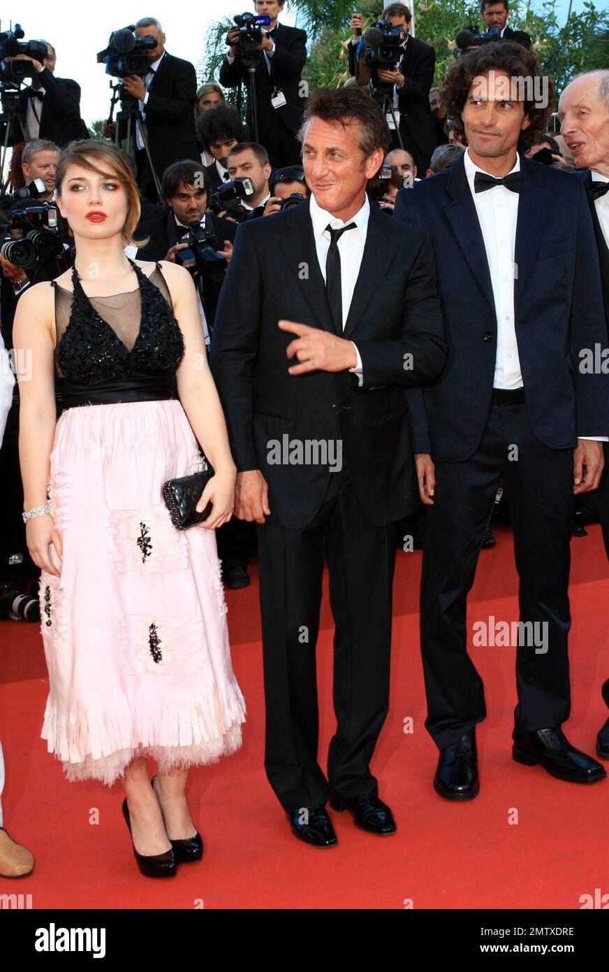 Sean Penn and Eve Hewson at the premiere of "This Must Be the Place ...