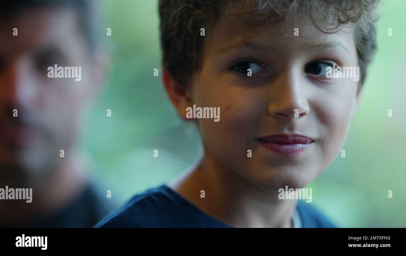 Portrait of handsome young boy adorable child face Stock Photo - Alamy