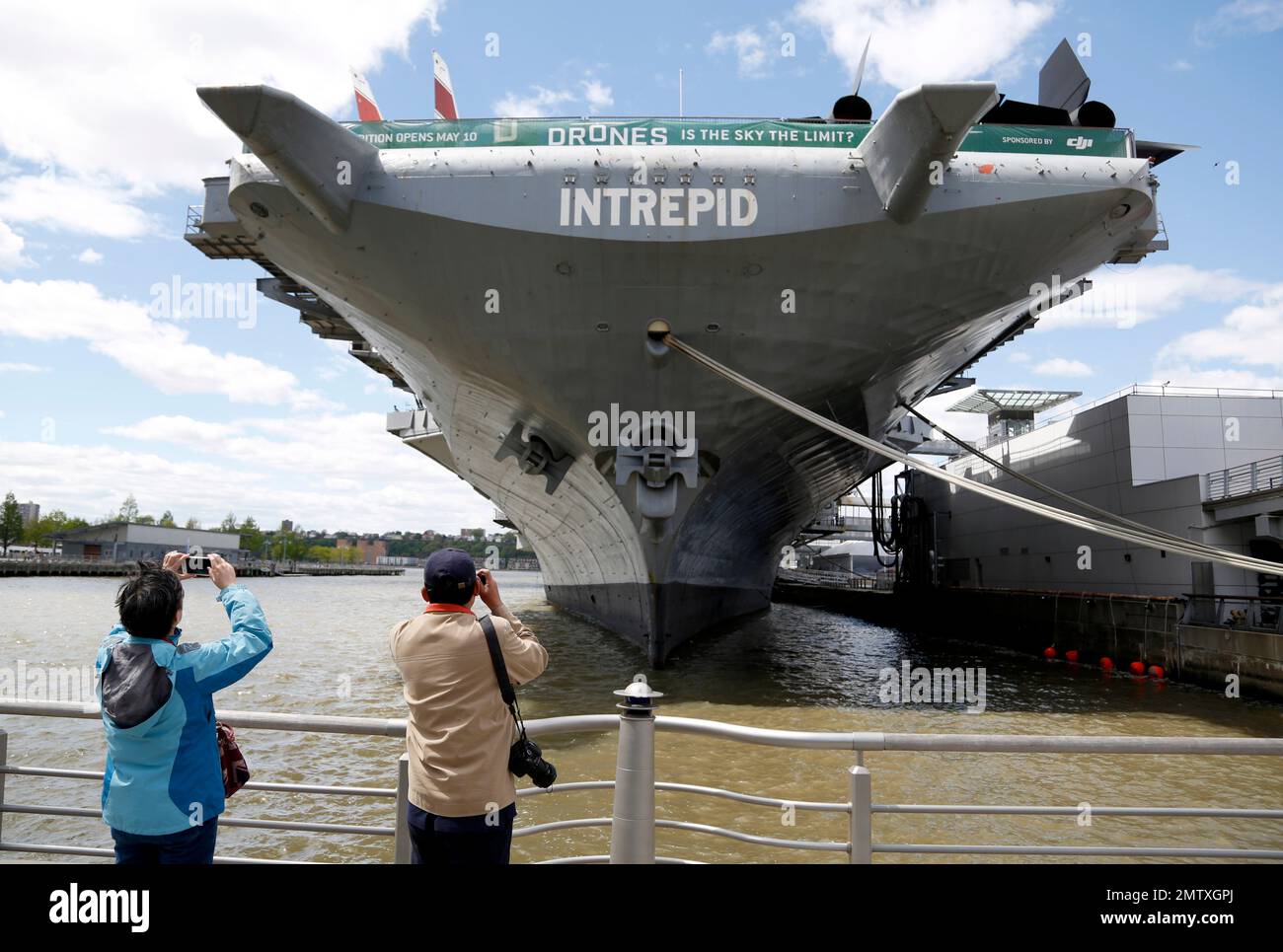 The Intrepid Sea, Air and Space Museum is seen in New York, Wednesday ...