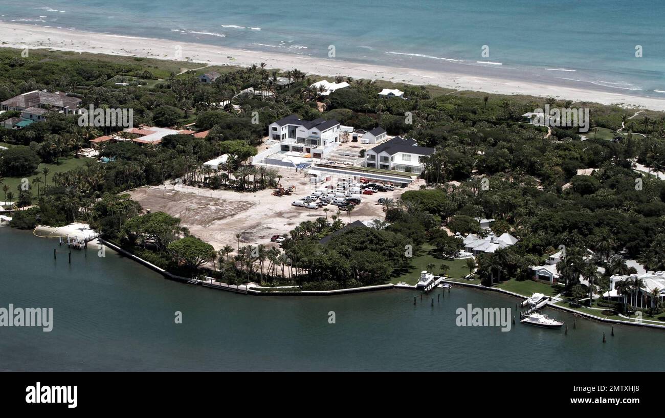 EXCLUSIVE!! Looks like his new home has taken a back seat to other issues in his life! An aerial ...