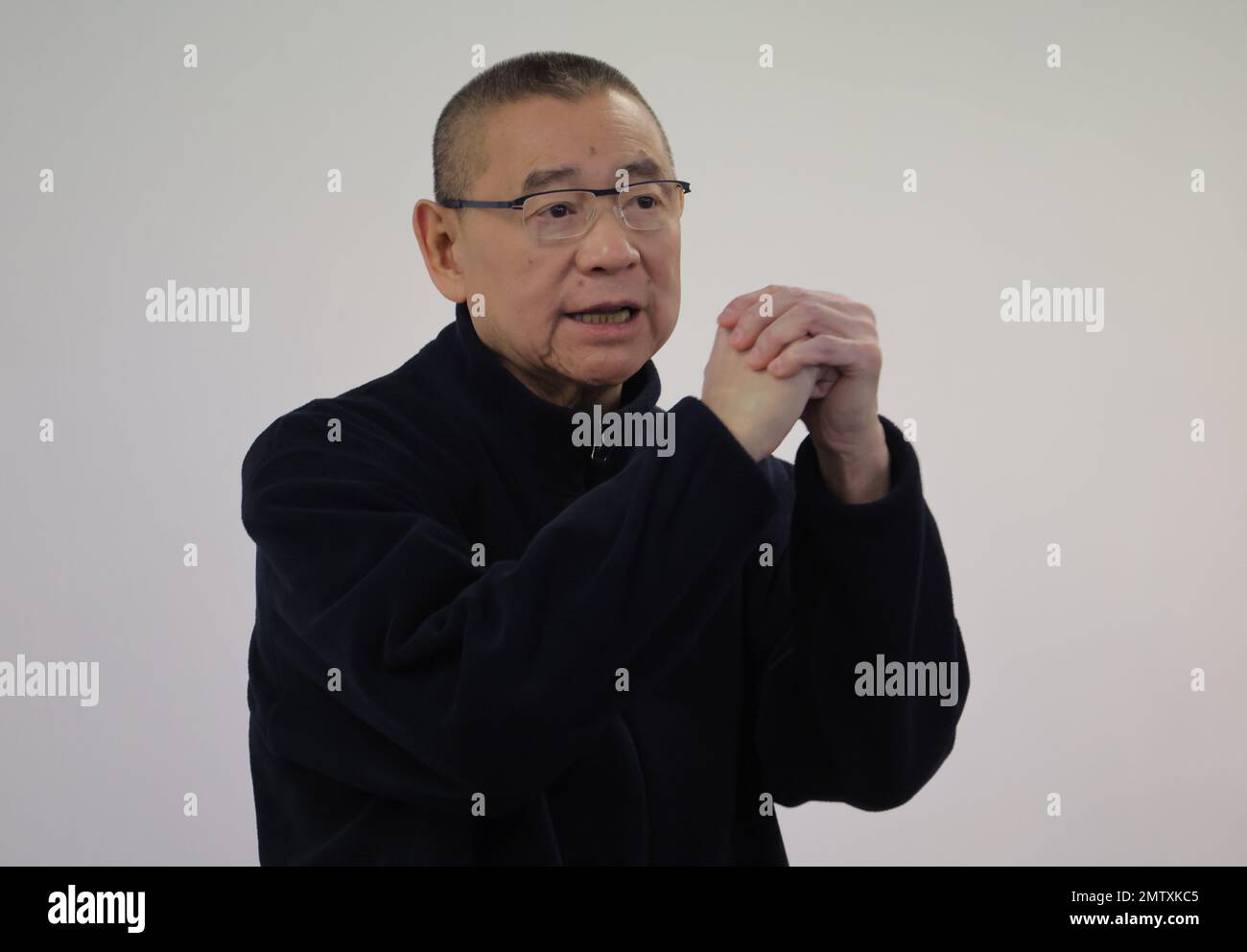Tycoon Joseph Lau Luen-hung holds a press conference to clarify his ...