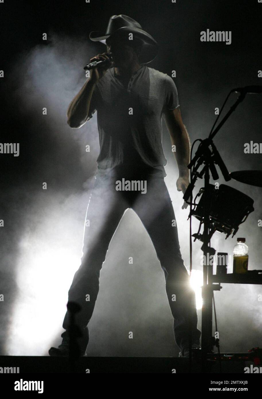 Country singer Tim McGraw performs live at the Cruzan Amphitheatre ...