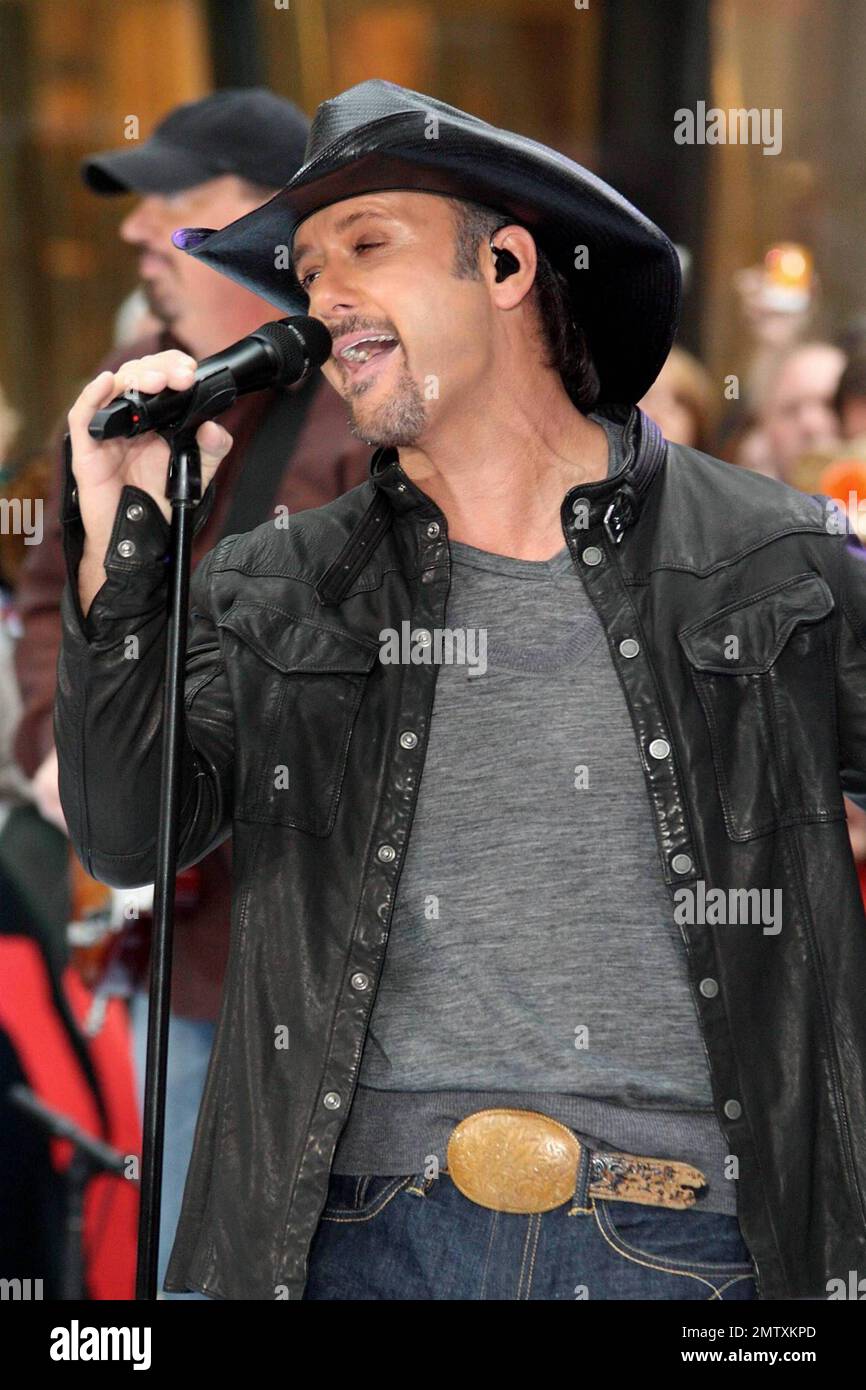Award winning country singer, and husband to Faith Hill, Tim McGraw ...