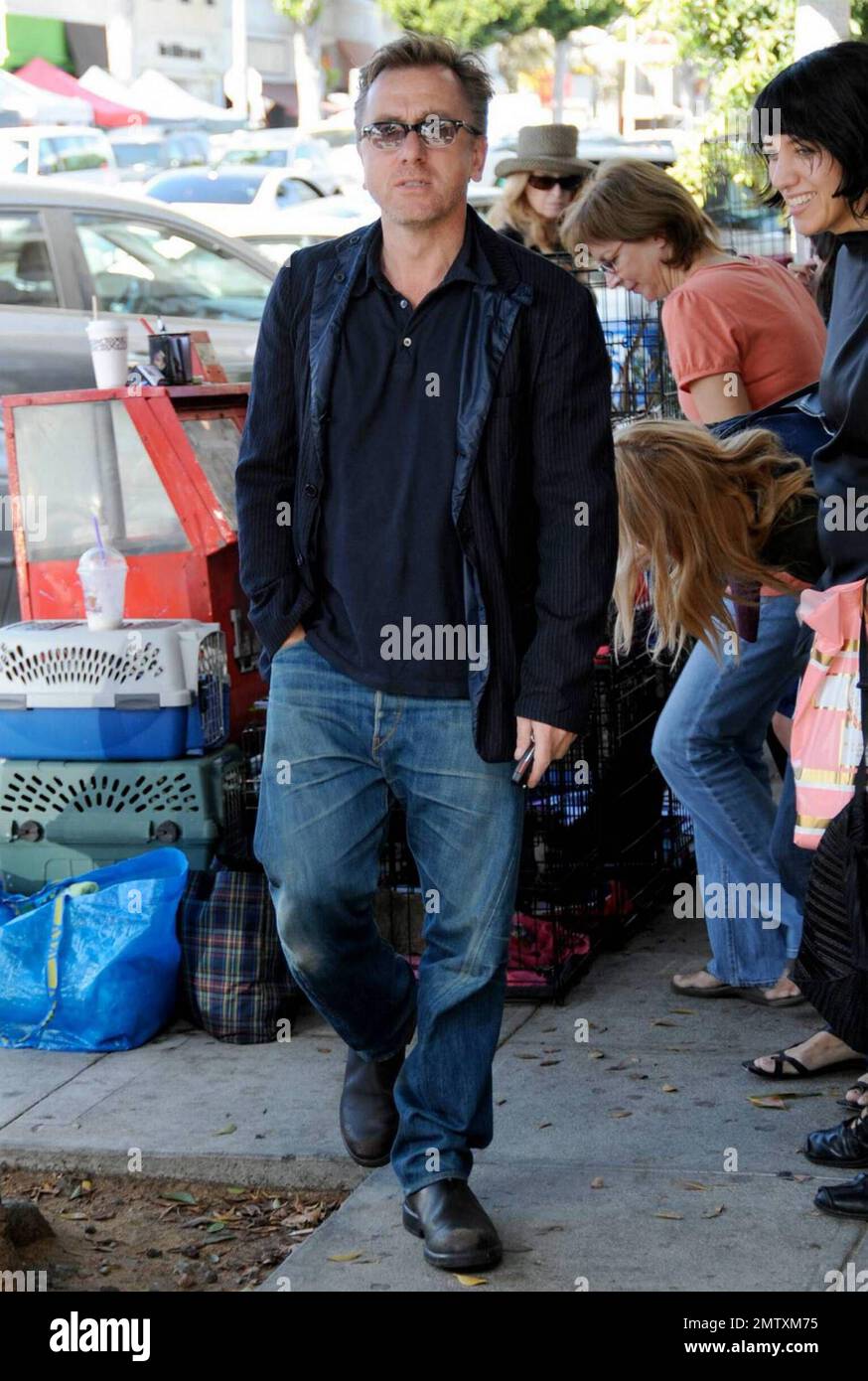 EXCLUSIVE!! Is Tim Roth looking to adopt? Actor Tim Roth spends some ...