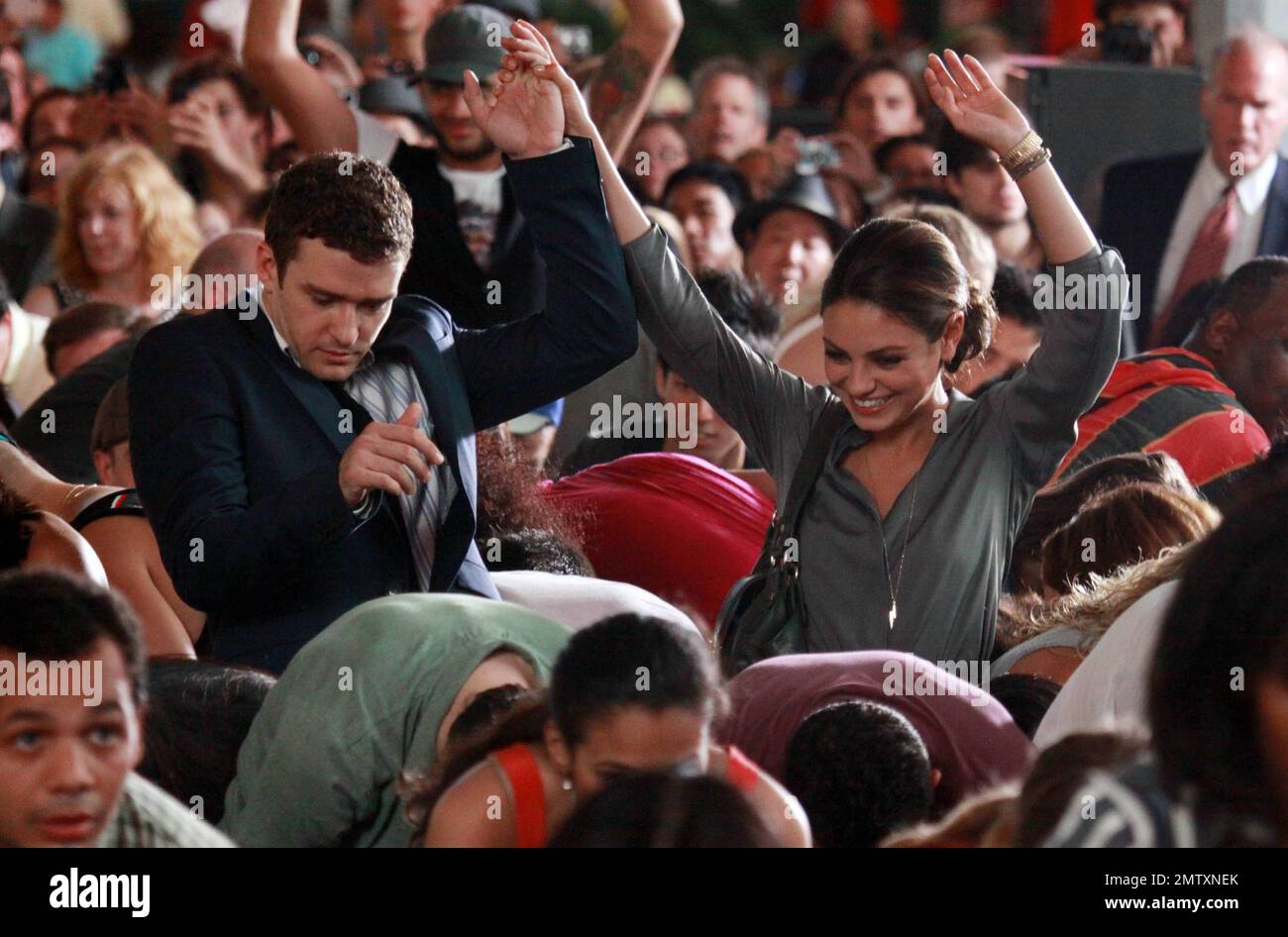 Justin Timberlake and Mila Kunis seemed to be having a great time ...