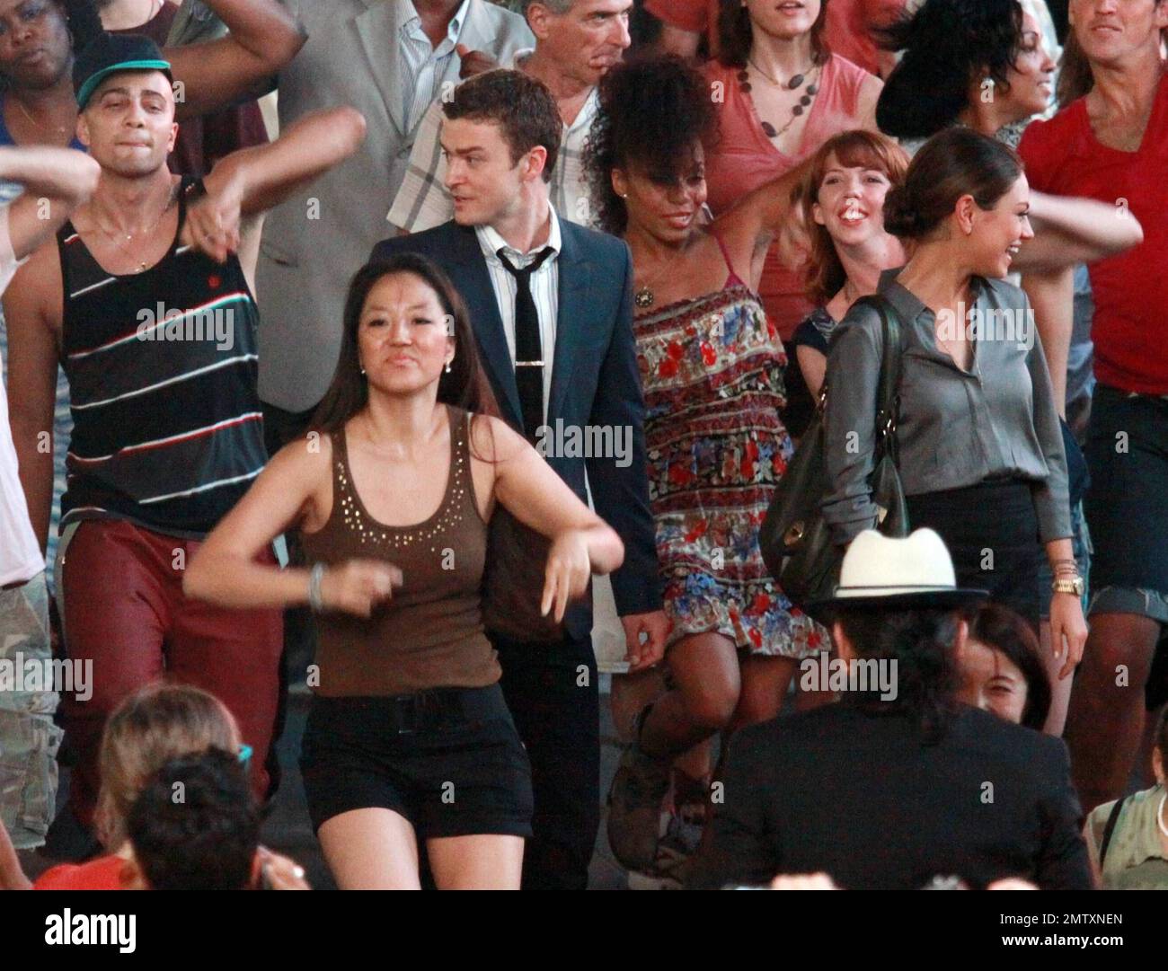 Justin Timberlake and Mila Kunis seemed to be having a great time ...