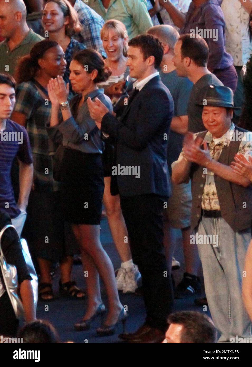 Justin Timberlake and Mila Kunis seemed to be having a great time ...