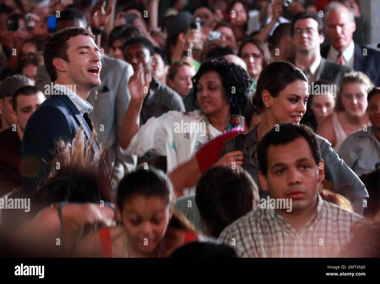 Justin Timberlake and Mila Kunis seemed to be having a great time ...