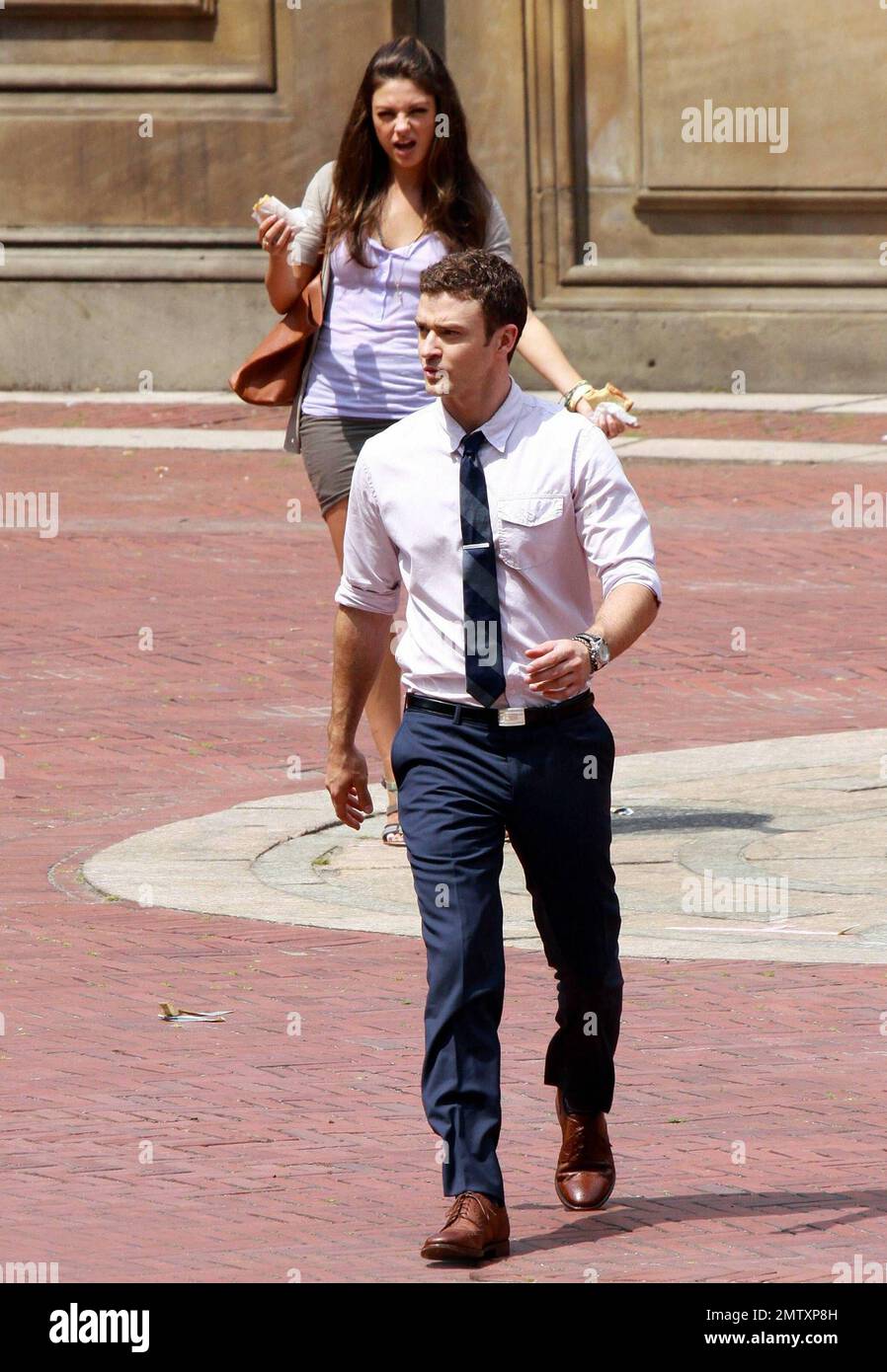 Justin Timberlake and Mila Kunis film scenes with other cast members ...