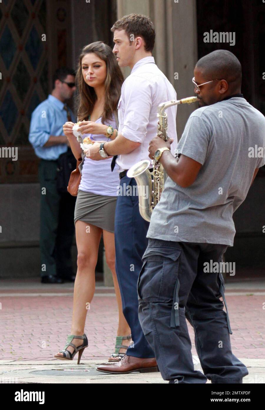 Justin Timberlake and Mila Kunis film scenes with other cast members ...