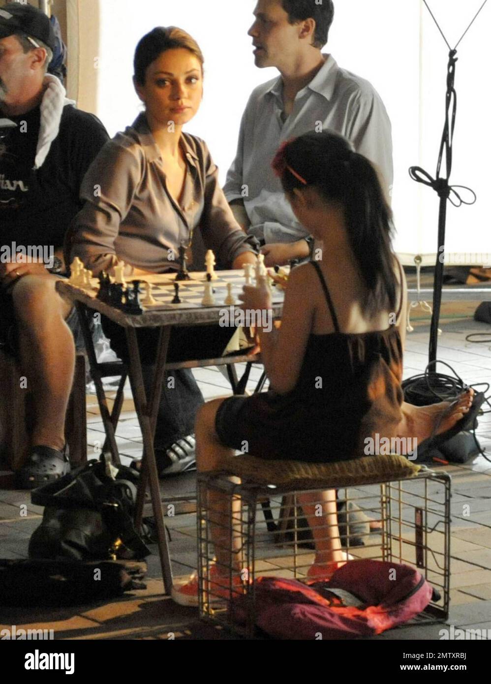 EXCLUSIVE!! Justin Timberlake and Mila Kunis film scenes through the ...