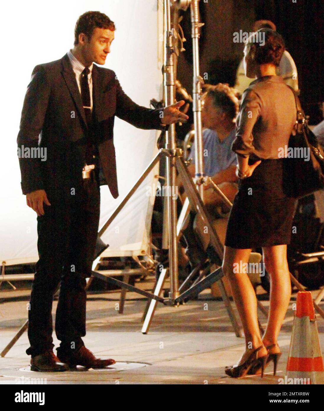 EXCLUSIVE!! Justin Timberlake and Mila Kunis film scenes through the ...